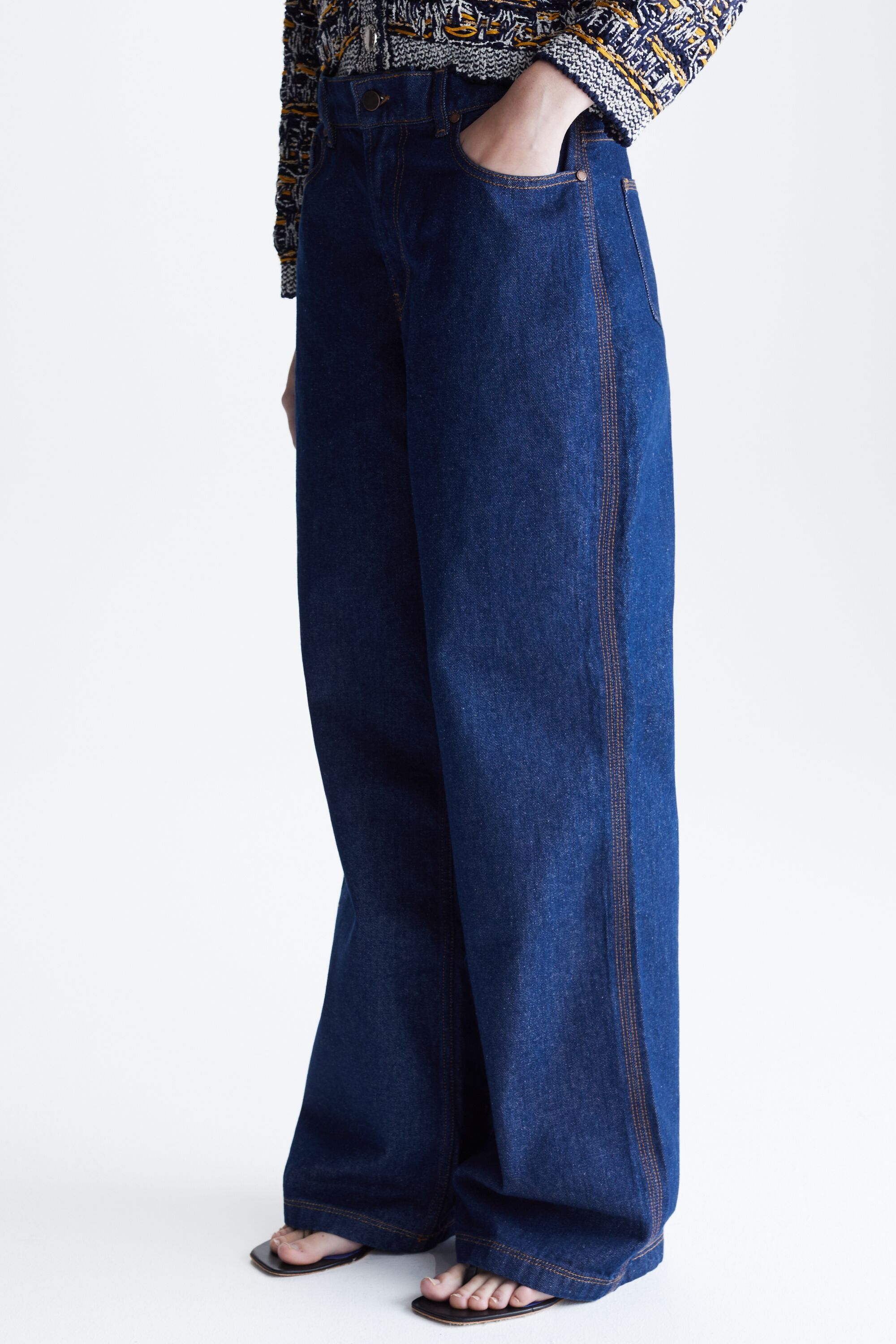 Pantalón recto denim azul denim - Purificacion Garcia España