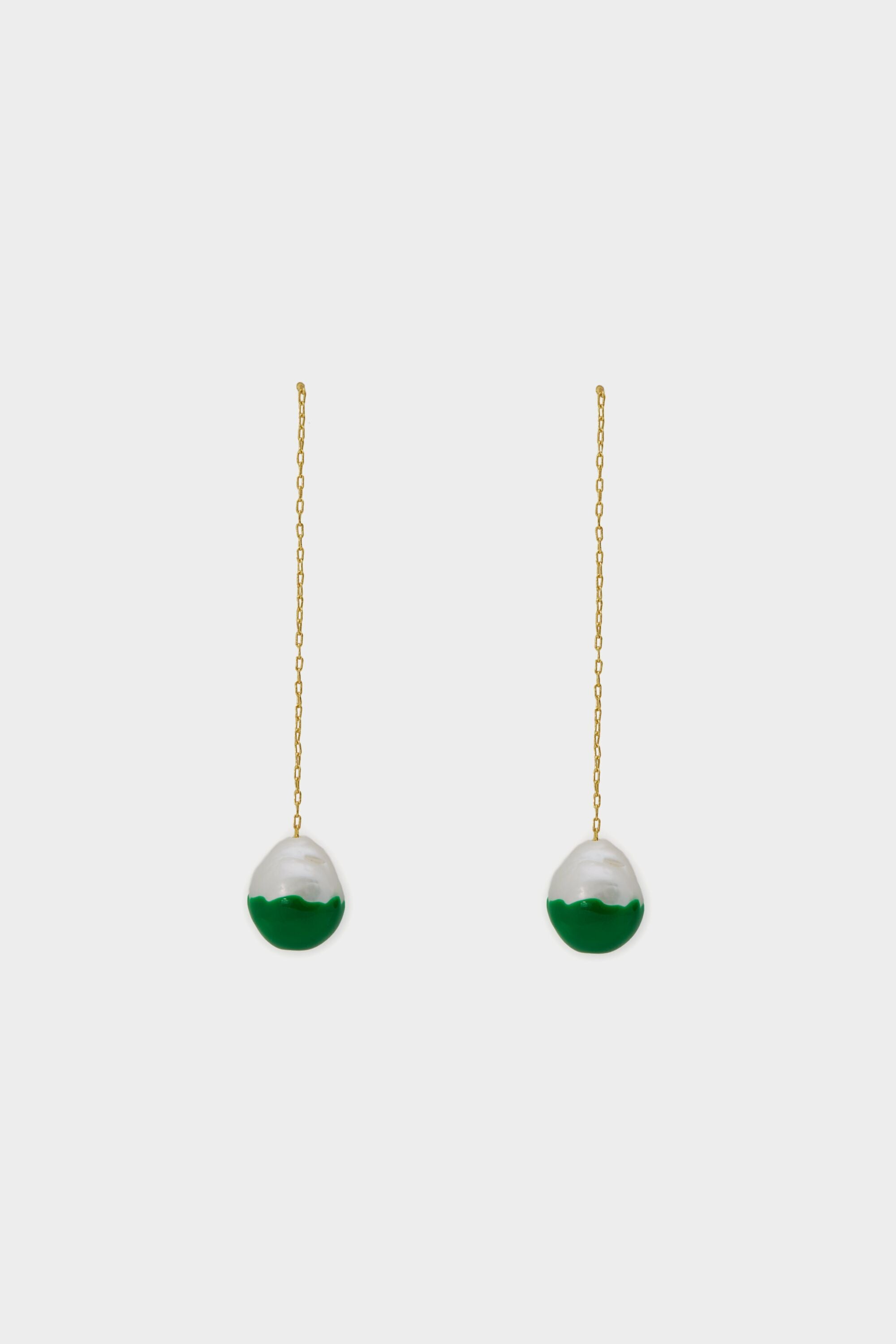 Vermeer earings green - Purificacion Garcia United States