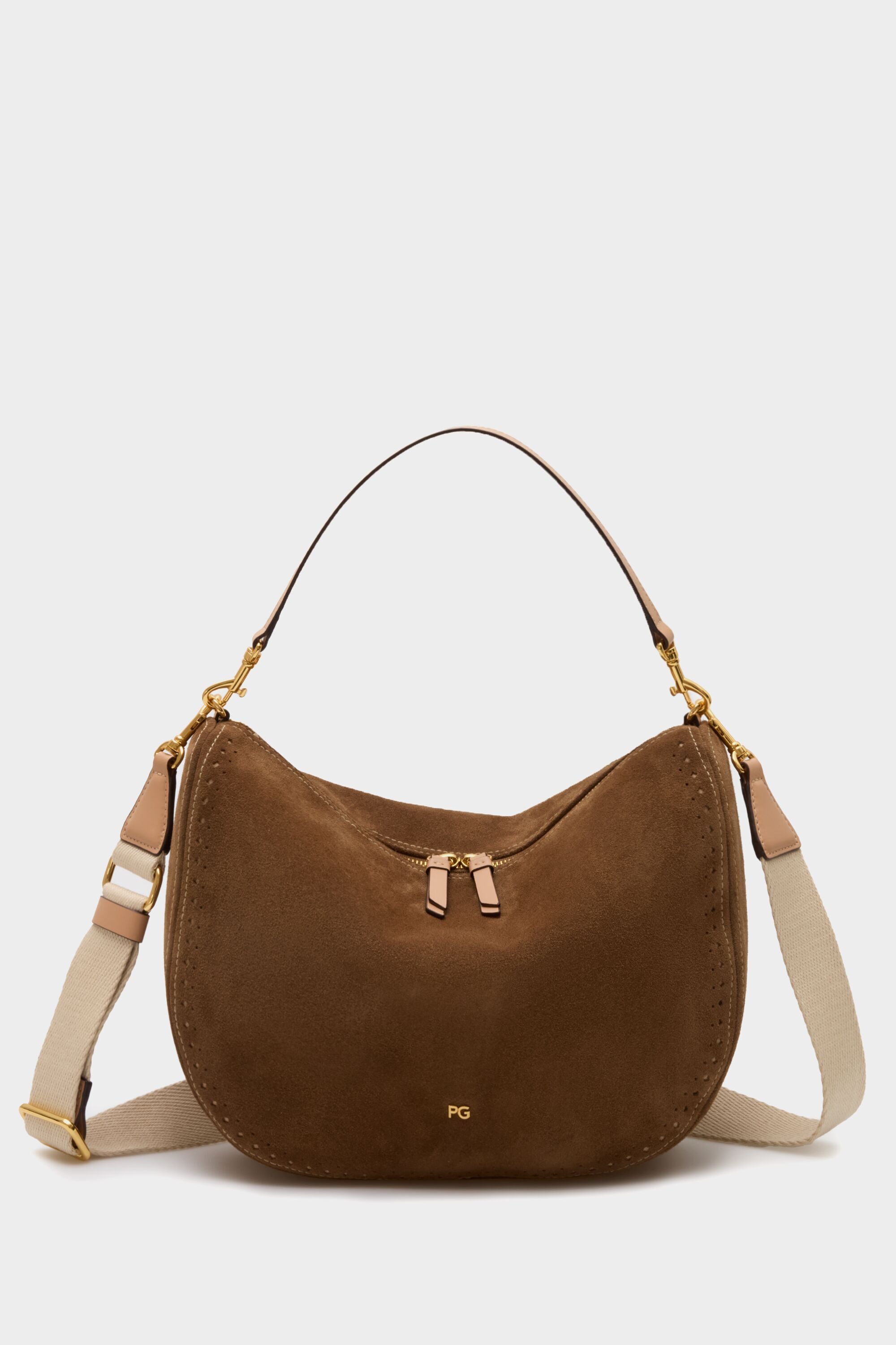 Combinación Única half moon shoulder bag oak - Purificacion Garcia ...