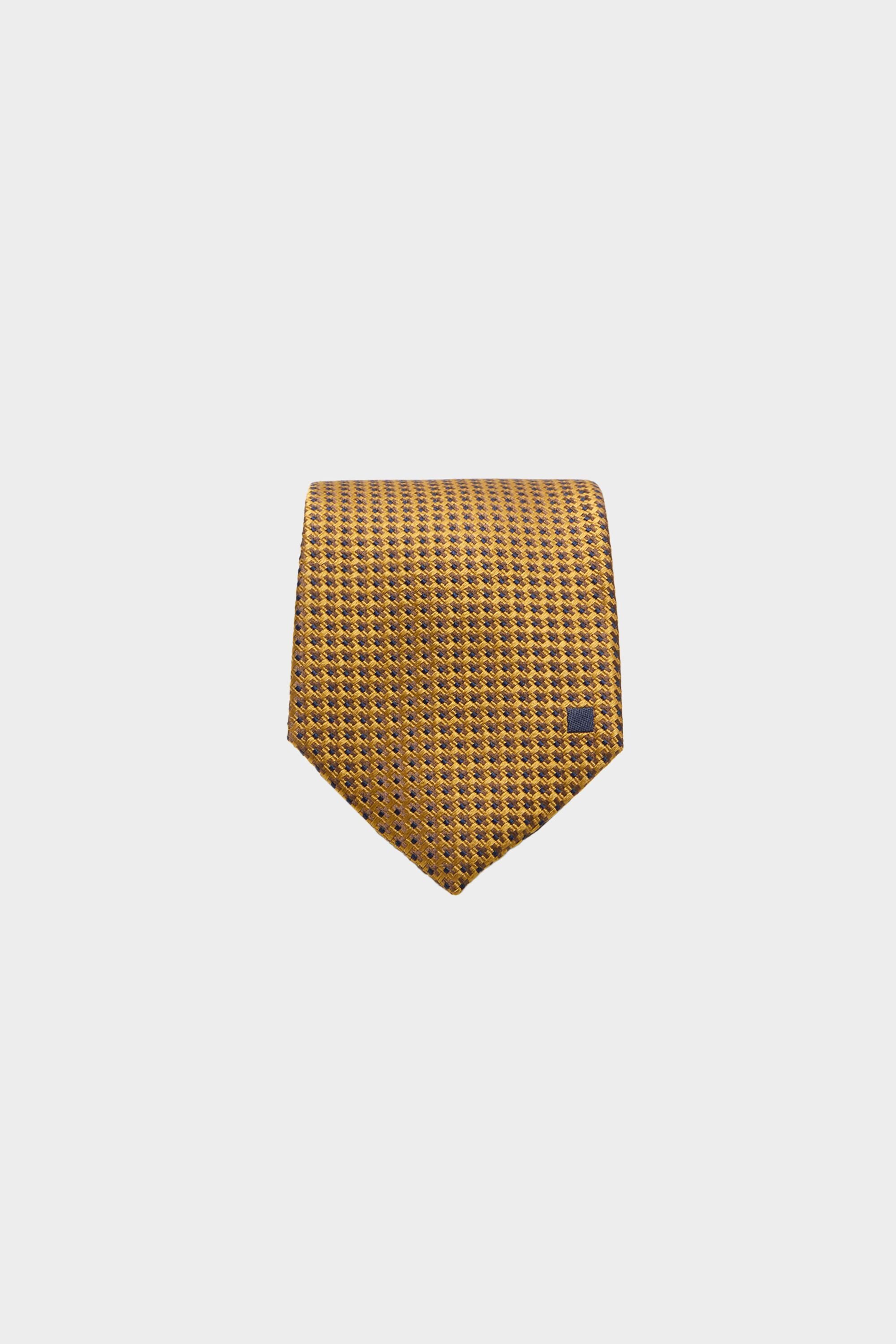 Corbata seda pata de gallo amarillo - Purificacion Garcia España