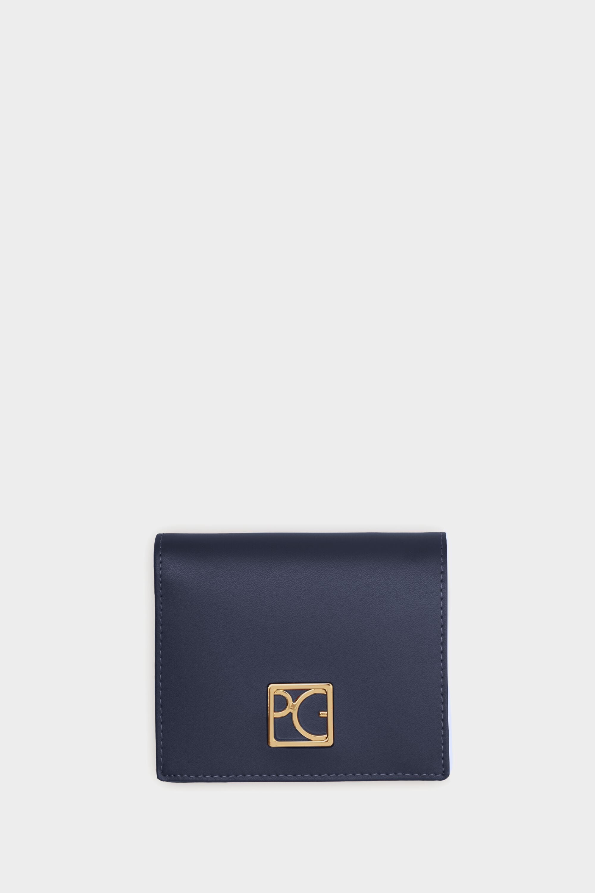 Cartera japonesa fold over Homenaje Acolchado azul atlántico ...