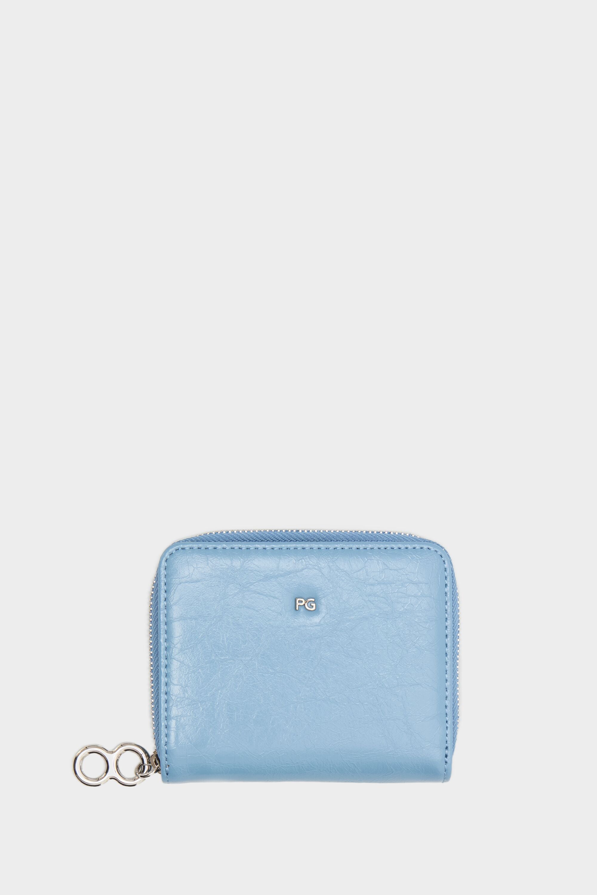 Bizcocho zipped Japanese wallet sky blue - Purificacion Garcia United ...