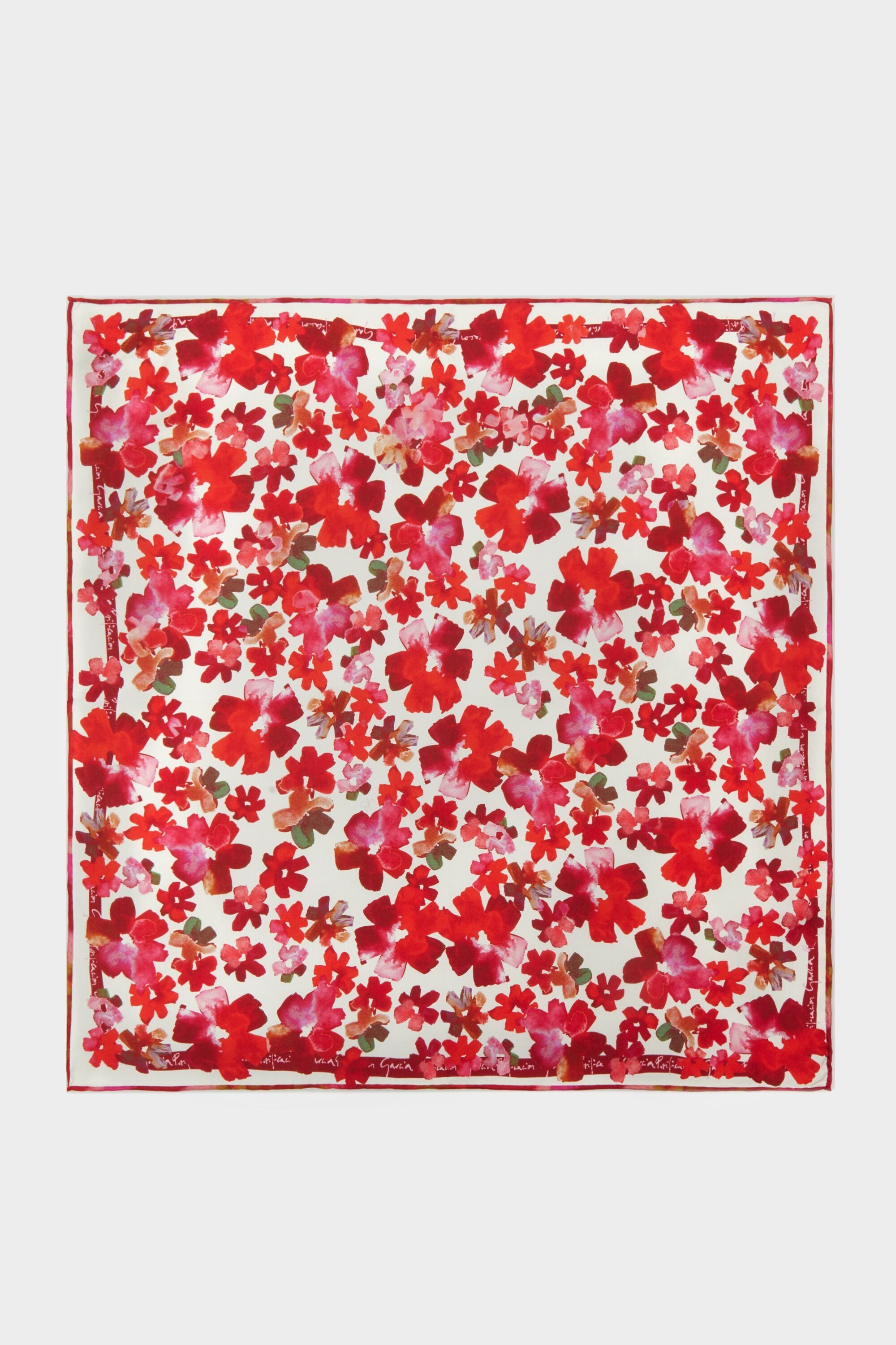 Bandana seda 53 Florianópolis rojo/blanco - Purificacion Garcia España