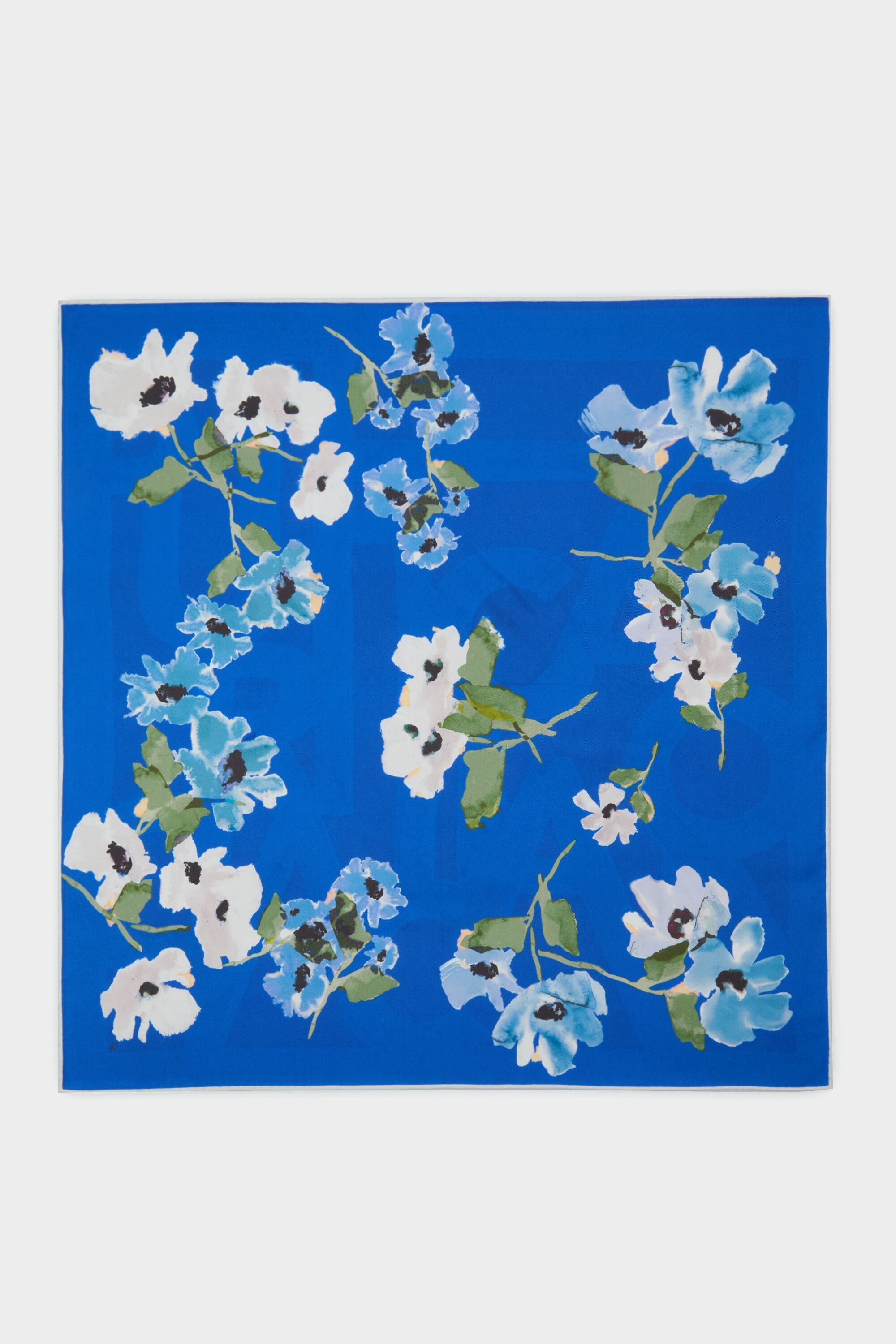 Bandana seda 53 Saori azul/multicolor - Purificacion Garcia España