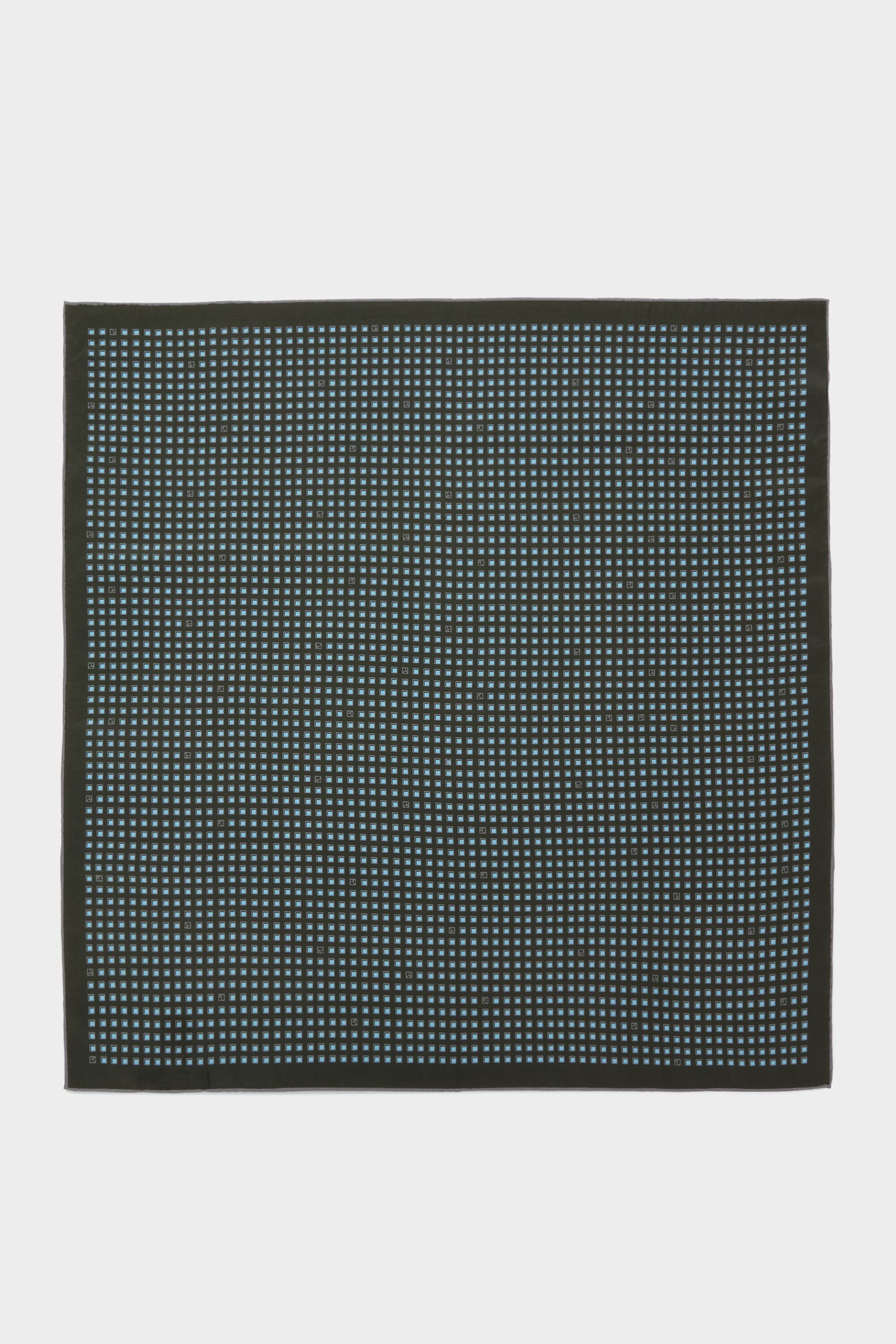 Bandana seda algodón 53 Cubis verde/azul - Purificacion Garcia España
