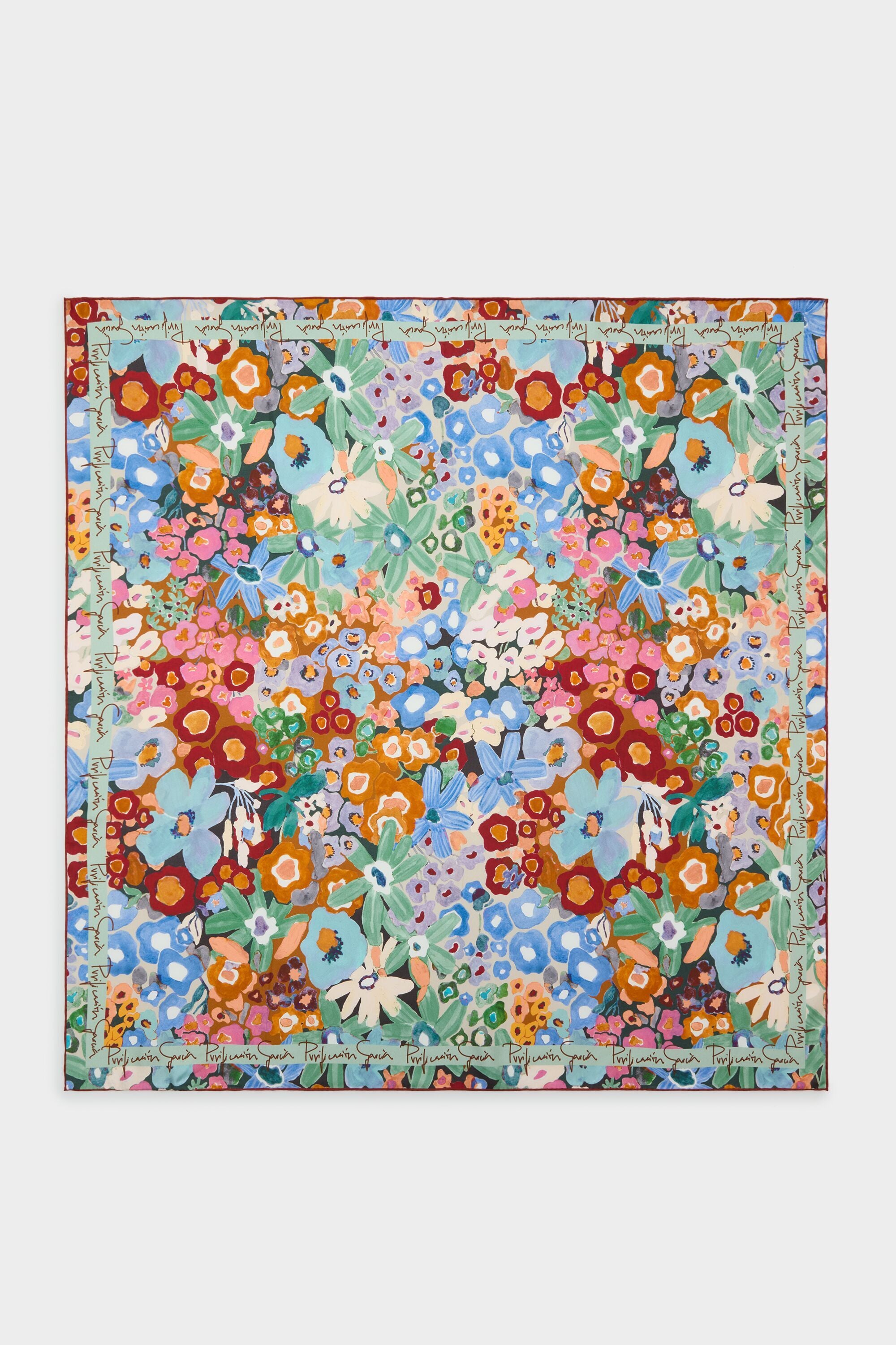 Pañuelo seda 90 Vivaldi multicolor - Purificacion Garcia México
