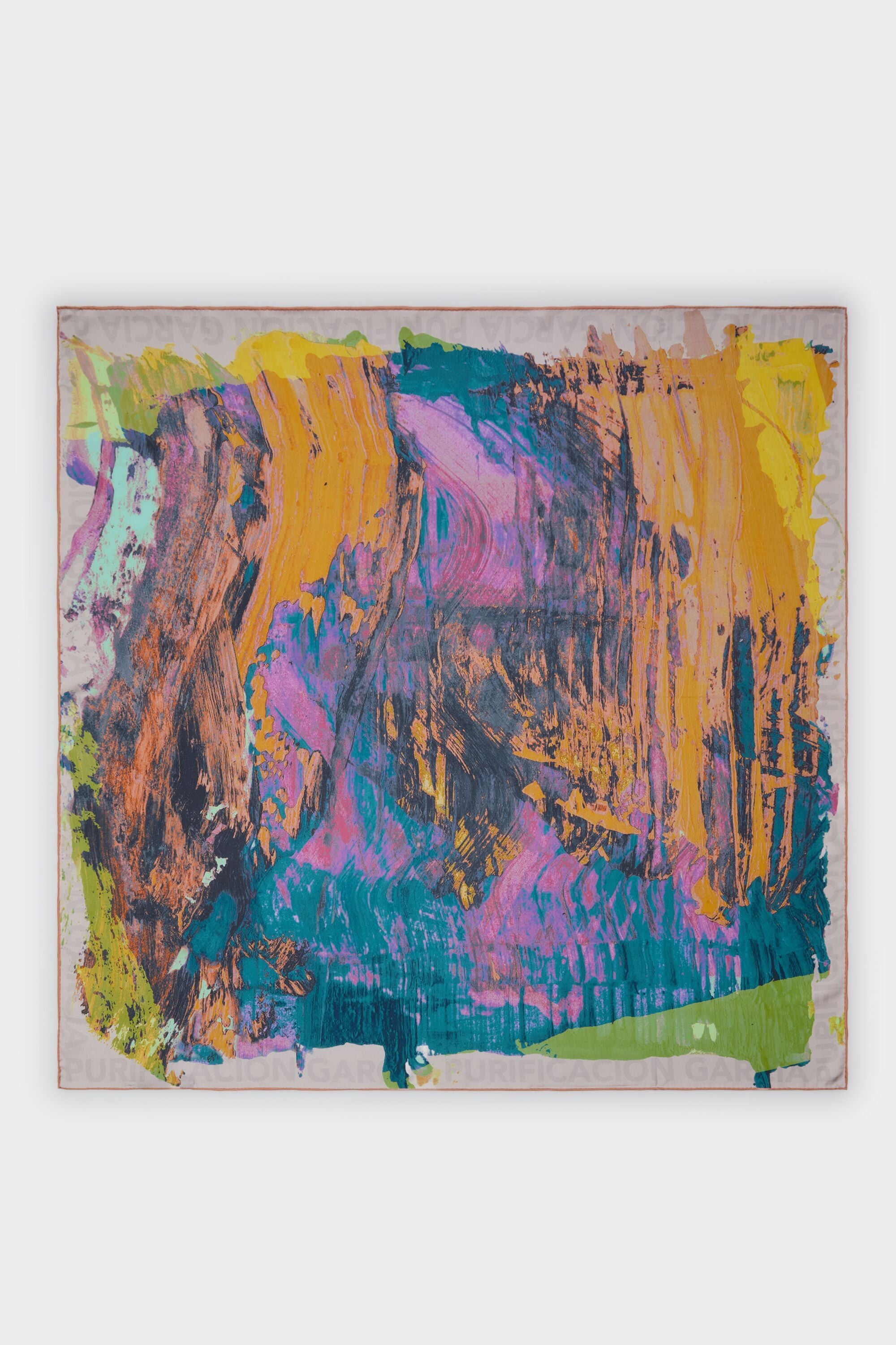 Pañuelo seda 90 Gutai multicolor - Purificacion Garcia España
