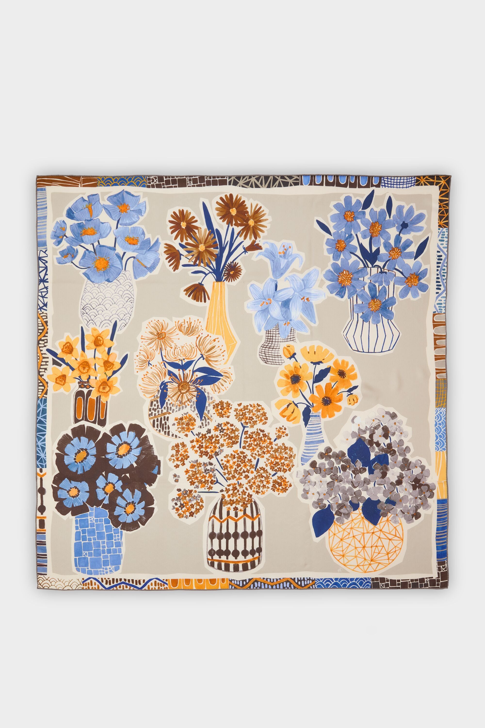 Pañuelo seda 90 Ceramicus multicolor - Purificacion Garcia España